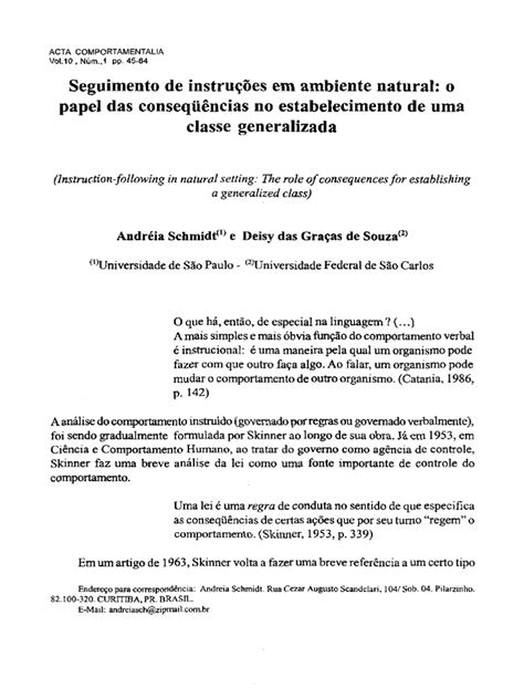 Analise Do Comportamento Pdf