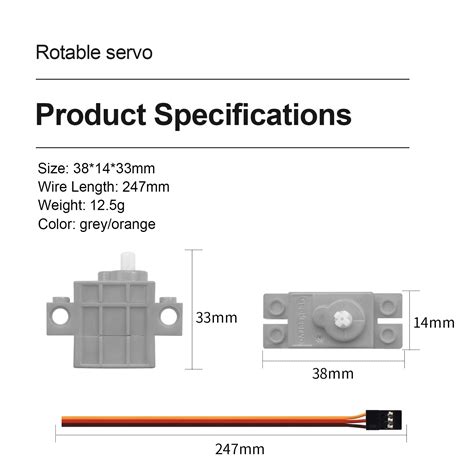 Servomoteur 270 Degrés Gris Compatible Lego Robotisâmes