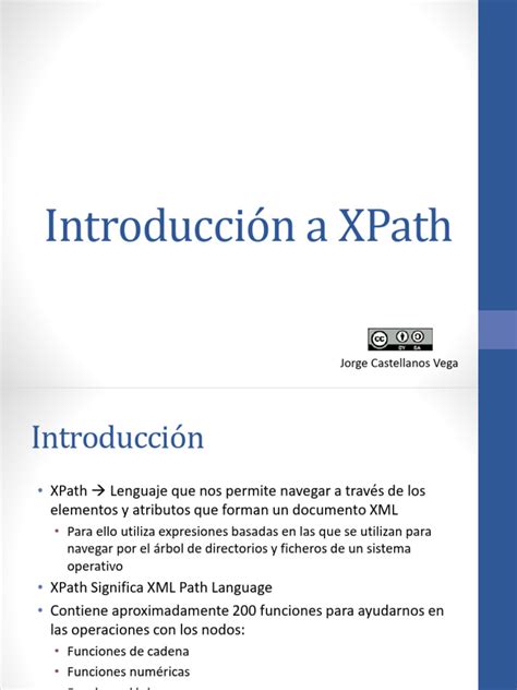 Introducción A Xpath Ejemplos Pdf X Camino Formatos De