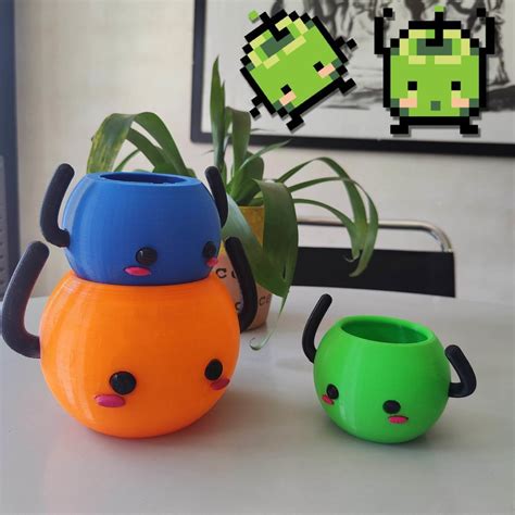🪴 Junimo Flowerpot・free Stl File For 3d Printing・cults