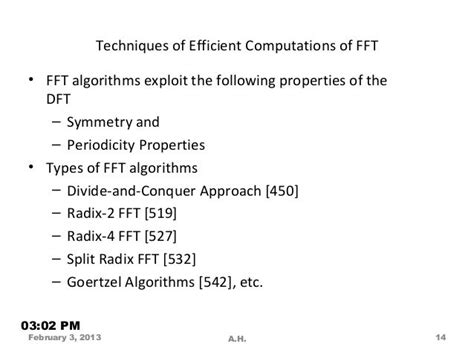 Dsp Lecture Vol 2 Dft And Fft