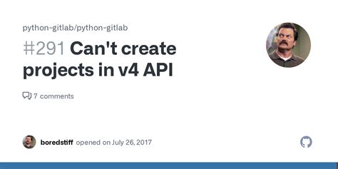 Can T Create Projects In V API Issue Python Gitlab Python Gitlab GitHub