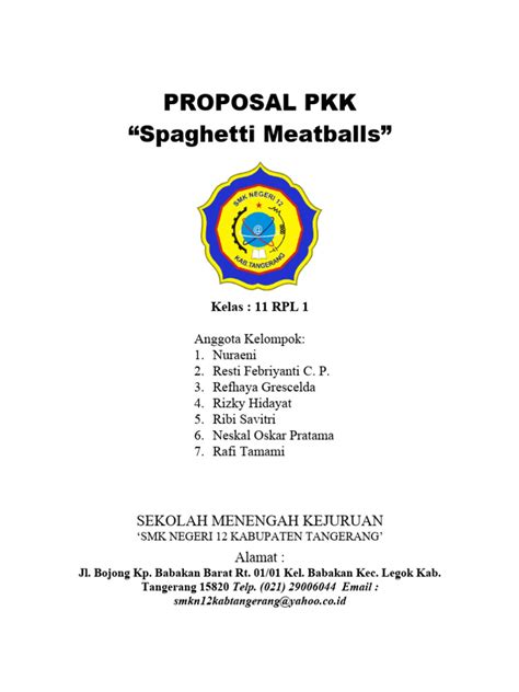Contoh Proposal Pkk Pdf