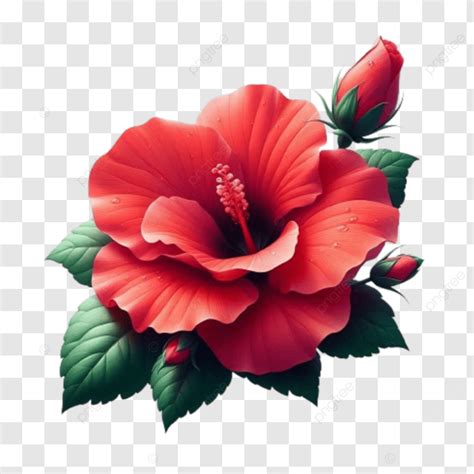 열대 붉은 무궁화 장미 꽃 그림 흰색 배경 열대 붉은 무궁화 장미 꽃 그림 흰색 배경 히비스커스 트로피컬 레드 히비스커스 Png 일러스트 및 이미지 에 대한 무료