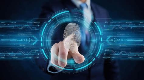 Premium Photo Thumbs Up With Virtual Fingerprint To Scan Biometric Identity And Access