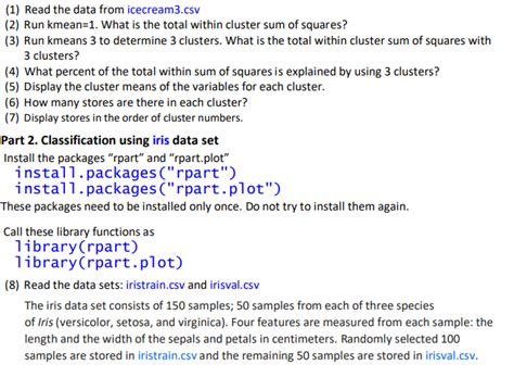 Solved 1 Read The Data From Icecream3 Csv 2 Run Kmean 1 Chegg