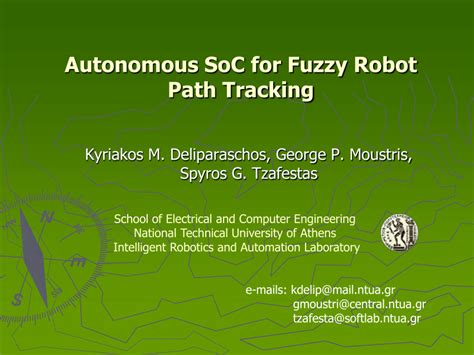 Pdf Autonomous Soc For Fuzzy Robot Path Tracking