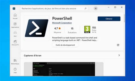 评论安装程序powershell 72 Sur Windows 10