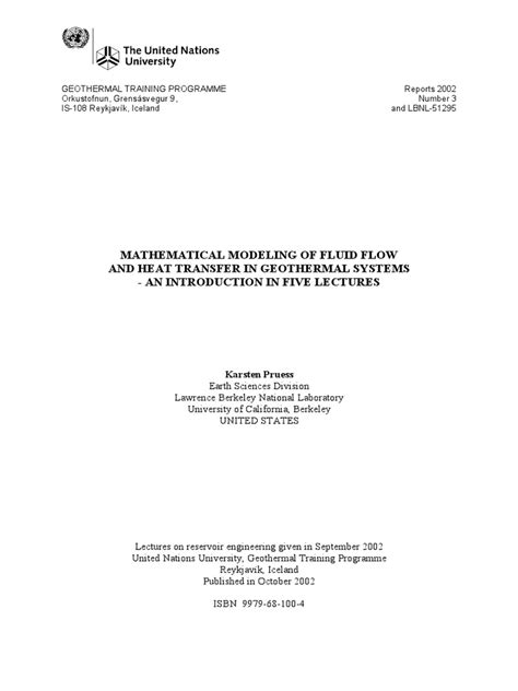 mathematical modeling of fluid flow pdf diffusion permeability