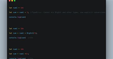 cannot mix bigint and other types use explicit conversions typeerror