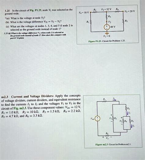In The Circuit Of Fig P Node V Was Selected As The Ground Node A What Is The