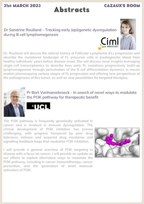 Oncogenic Pathways In Cancer Workshop Care Graduate School