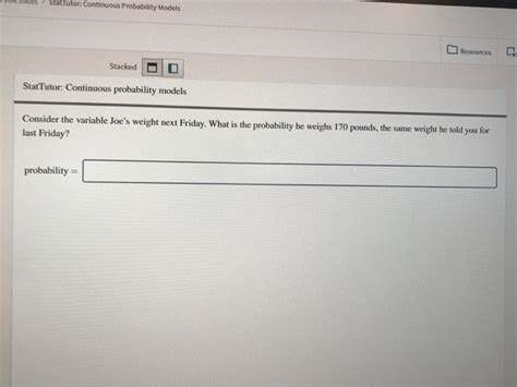 Solved Des Statutor Continuous Probability Models Stacked O