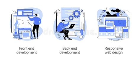 Web Development Agency Abstract Concept Vector Illustrations Stock