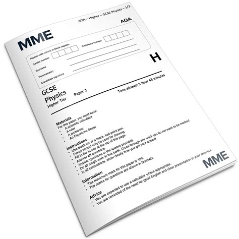 Aqa Gcse Physics Practice Papers Mme