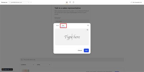 Only Allow Draw Signature No Type Signature Ask The Community Softr Community