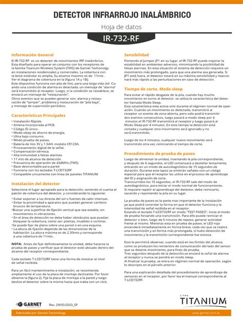 Data Sheet Ir 732 Rf Pdf Diodo Emisor De Luz Ingenieria Eléctrica
