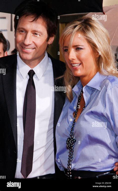 David Duchovny And Tea Leoni At The Th Annual Golden Globe Awards Arrivals Held At The