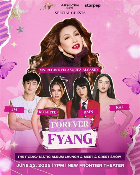 Abs Cbn Nasaan Ang Lineup Sa Fan Meet Ni Fyang Nandito Na 🩷 Star
