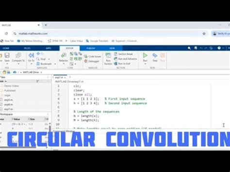 Circular Convolution In Matlab Masterclass With Dr Sagar Singh Rathore Dr Sagar Singh