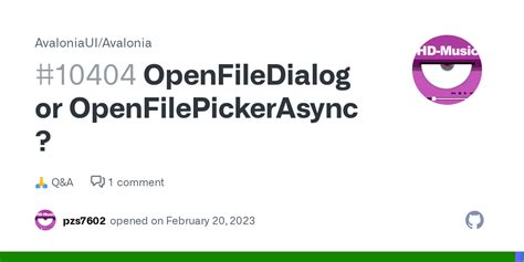 Openfiledialog Or Openfilepickerasync · Avaloniaui Avalonia