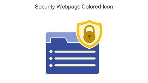 Security Webpage Colored Icon In Powerpoint Pptx Png And Editable Eps Format Ppt Slide