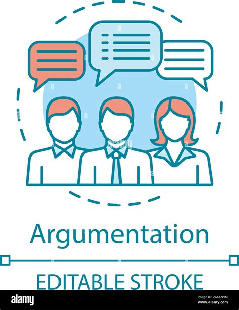 Argumentation Concept Icon Persuasion Methods Facts Substantiation Business Dialogue