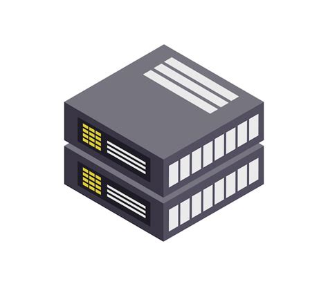 Premium Vector Isometric Server