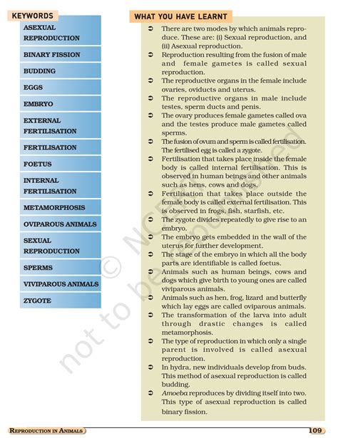 Ncert Book Class 8 Science Chapter 9 Reproduction In Animals