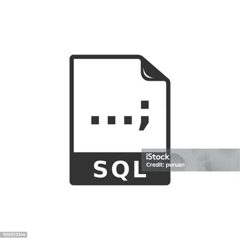 흑백 아이콘sql 파일 형식 개념에 대한 스톡 벡터 아트 및 기타 이미지 개념 네트워크 서버 데이터 Istock