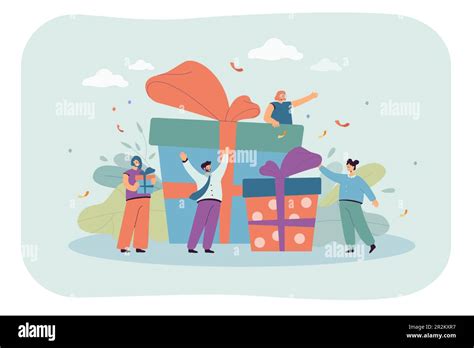 Tiny Worker Getting Special Reward Stock Vector Image And Art Alamy
