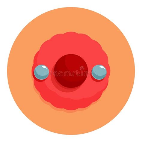 Oxygen Atom Model With Nucleus And Electrons Rotating Around It Stock Vector Illustration Of