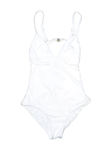 Melissa Odabash Solid White One Piece Swimsuit Size 6 77 Off Thredup