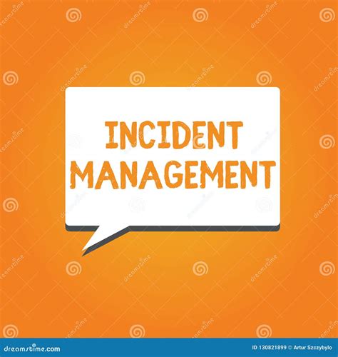 Word Writing Text Incident Management Business Concept For Process To Return Service To Normal