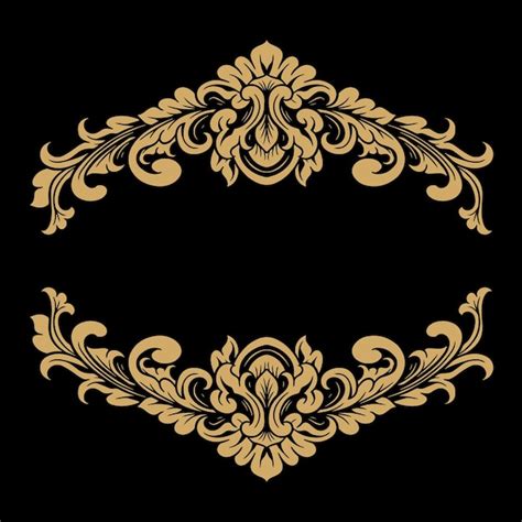 Premium Vector Vector Frame Ornament Vintage Classic Element Decoration