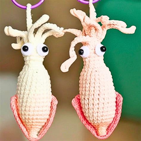 Playful Crochet Squid Keychain Pattern That Brings Ocean Vibes All