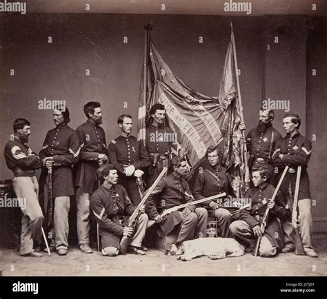 The Colour Bearers Of The 71st Illinois Infantry Regiment Were