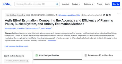 Agile Effort Estimation Comparing The Accuracy And Efficiency Of