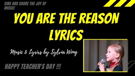 Teachers Day Song You Are The Reason Singalong Lyrics By Mtandt Youtube