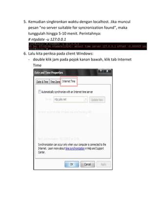 Instalasi NTP Server PDF