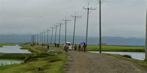 Dvb မင်းပြားမြို့နယ်၌ စစ်ရေယာဥ်တိုက်ခိုက်ခံရပြီးနောက် လေကြောင်းတိုက