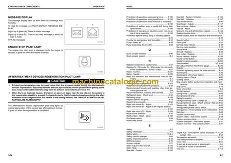 Komatsu Pc300 8m0 Pc350lc 8m0 Hydraulic Excavator Operation And