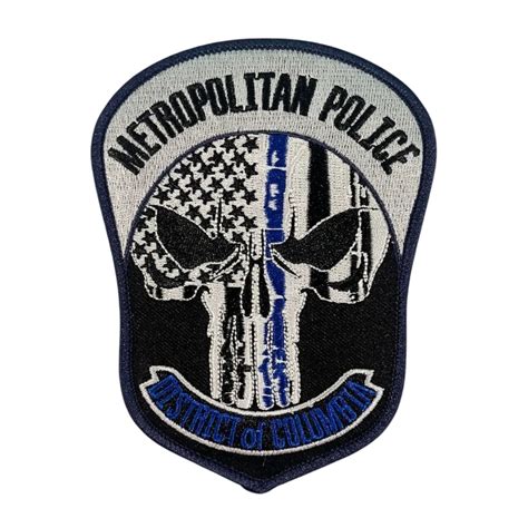 Thin Blue Line Skull Ten Three Zero