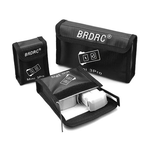 Dji Mini 3 Pro Rc 드론 쿼드콥터용 Brdrc Lipo 배터리 폭발 방지 보관 안전 보호 가방 케이스 세일 뱅굿 한국 Arrival Notice