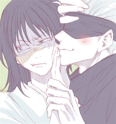 Gojou Satoru And Iori Utahime Jujutsu Kaisen Drawn By Fanguser