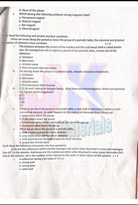 10th Class Science New Model Paper As Per Cbse Pattern Jkbose Babes Information