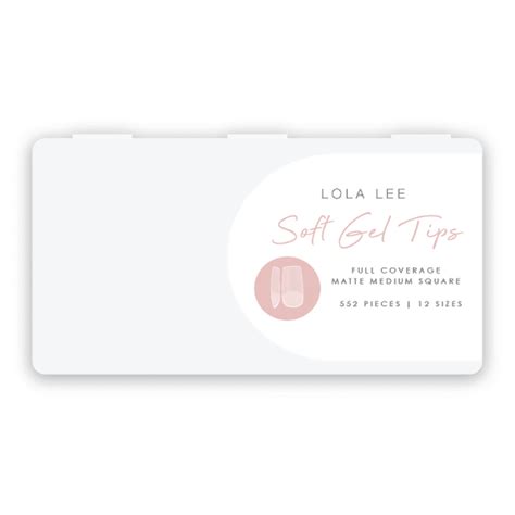 Full Cover Soft Gel Tips Square Medium Belush Ltd