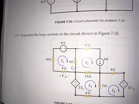 Solved 715 Determine The Loop Currents In The Circuit Shown In Figure