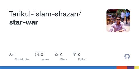 Github Tarikul Islam Shazanstar War