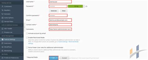 Add Plesk Administrator Account And How To Suspend Activate The Account